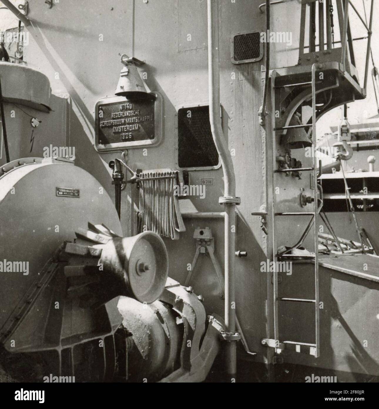 Cruiser Hr.Ms. Sumatra (1926-1942) Details Ship Life in Noi Stock Photo ...