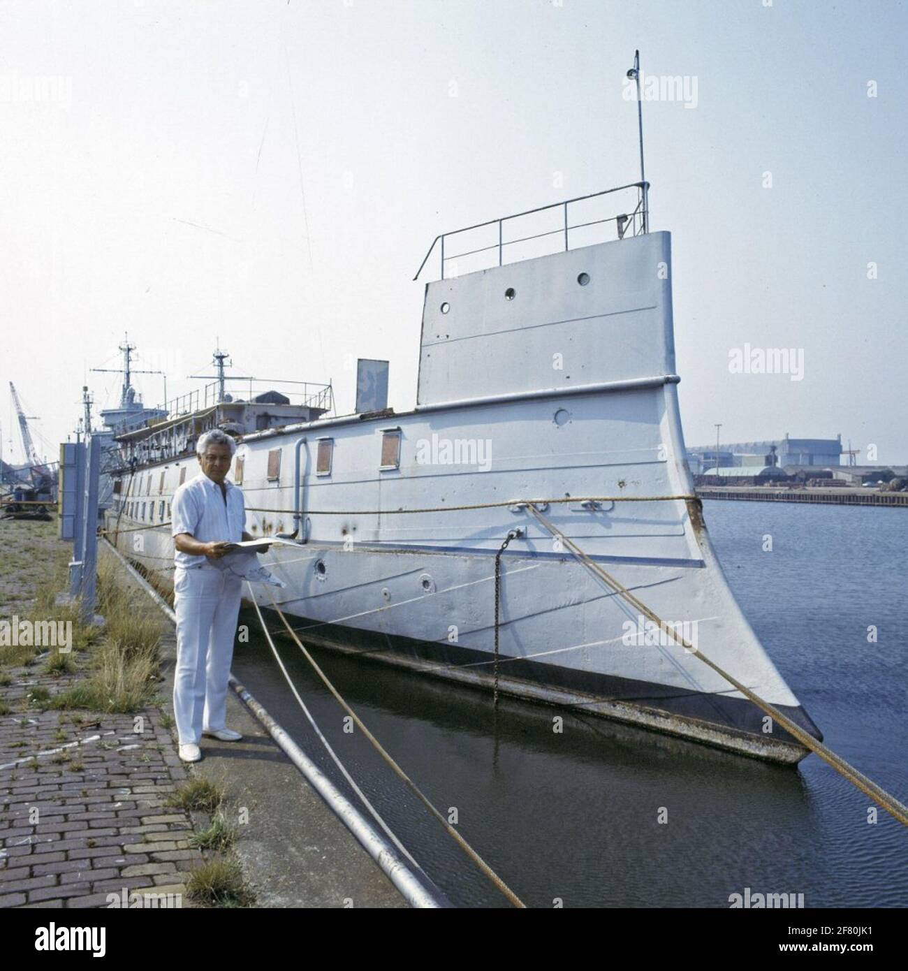 The armored ship Hr.Ms. Scorpio (1868-1903) Just before the restoration ...