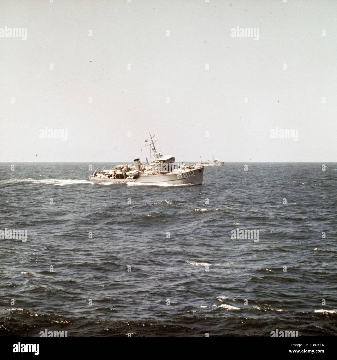 The coastal mine sweeper Hr.Ms. Drachten (ex-MSc 177, 1956-1993 Stock ...