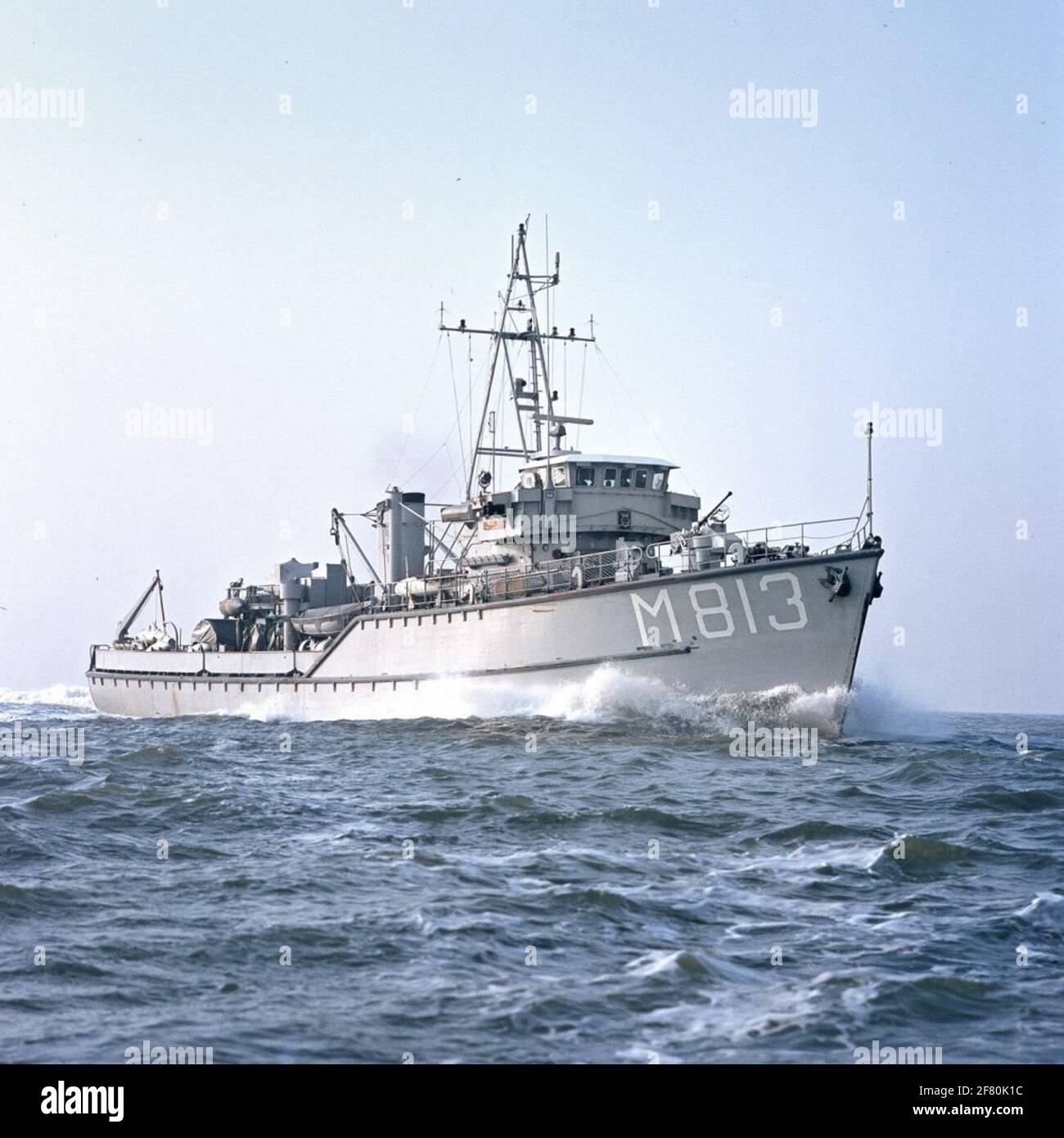 The coastal mine sweeper Hr.Ms. Ommen (EX-MSC 178, 1956-1983 Stock Photo - Alamy