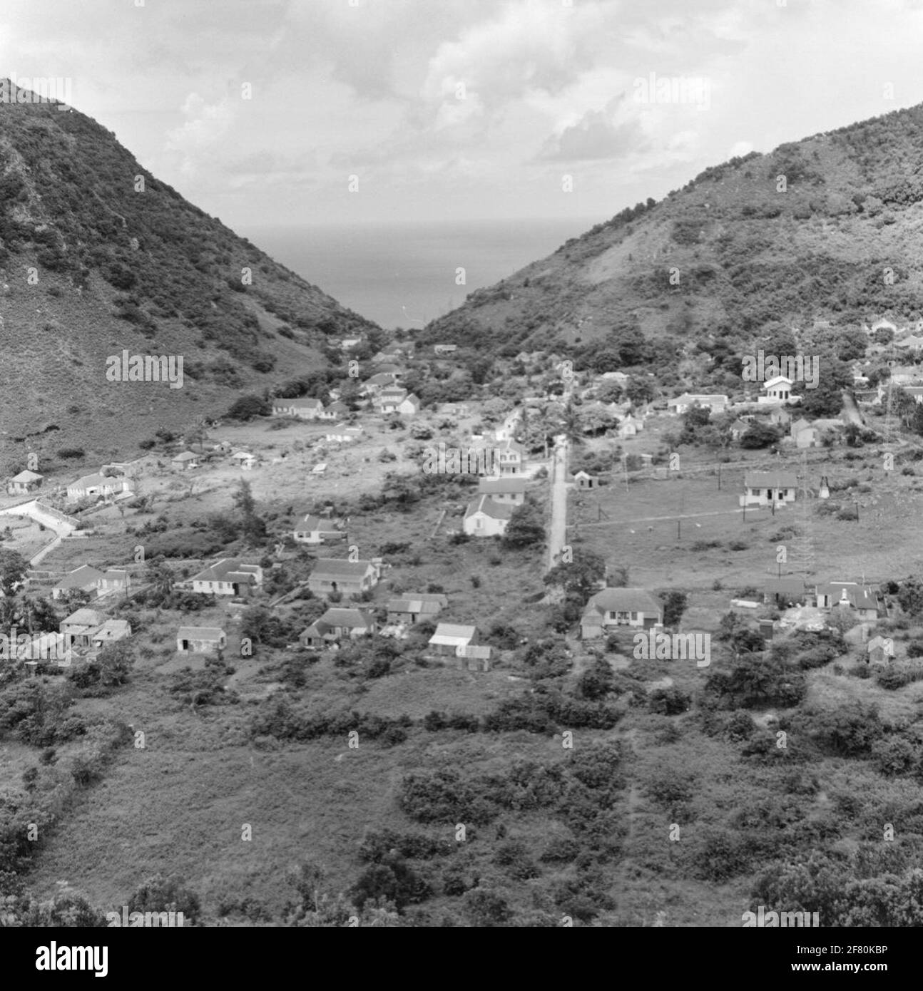 View of the bottom in Saba, 1955 Stock Photo - Alamy