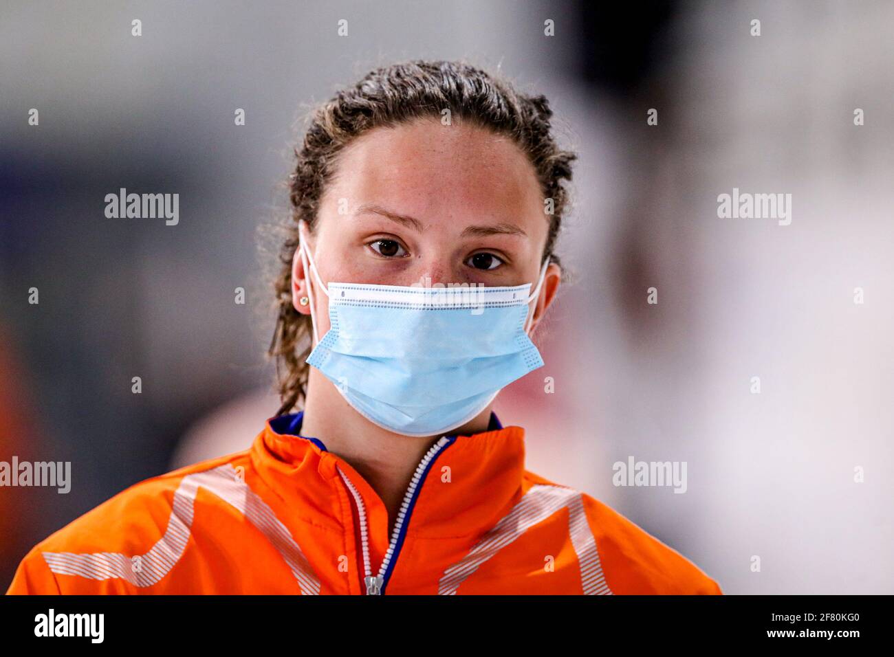 EINDHOVEN, NETHERLANDS - APRIL 10: Kim Busch competing in the Women ...