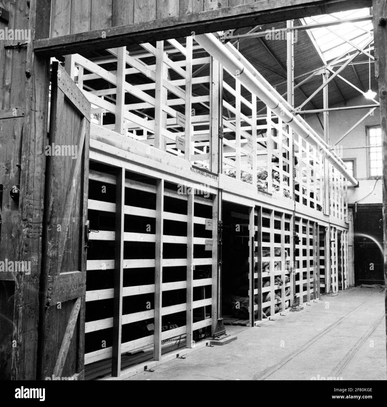 Military storage warehouse Black and White Stock Photos & Images - Alamy