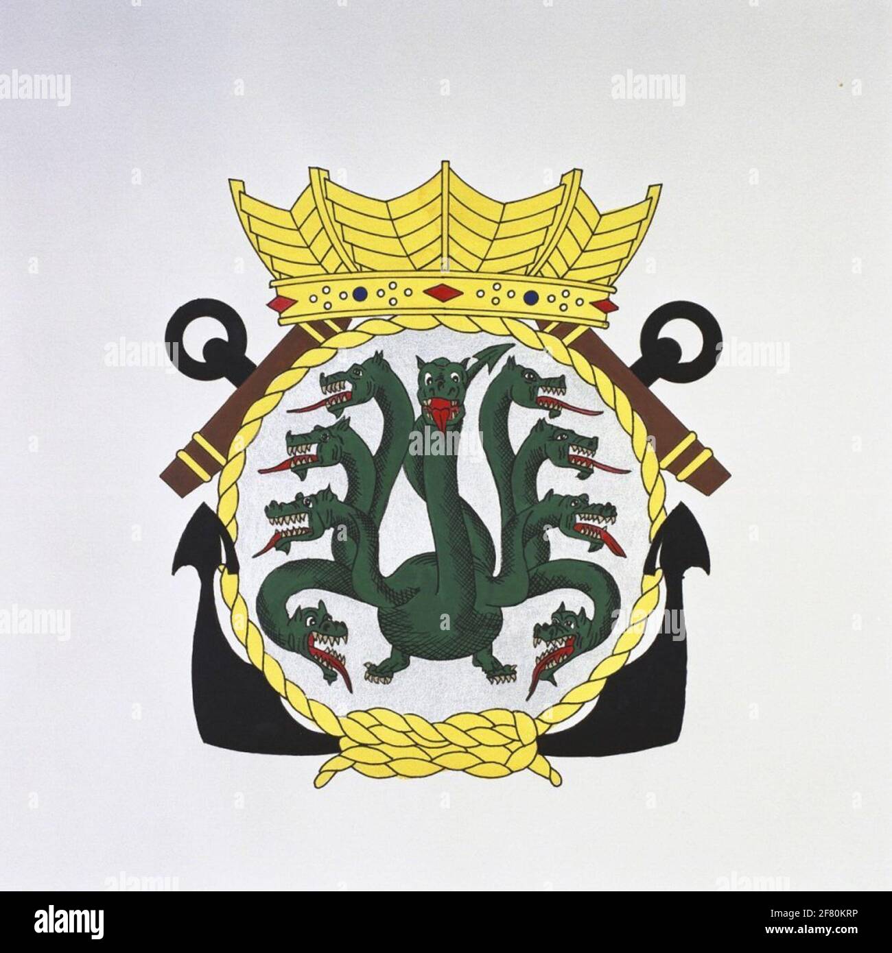 Hydra. The water hose Hydra from Greek mythology lived in a swamp. Her ...