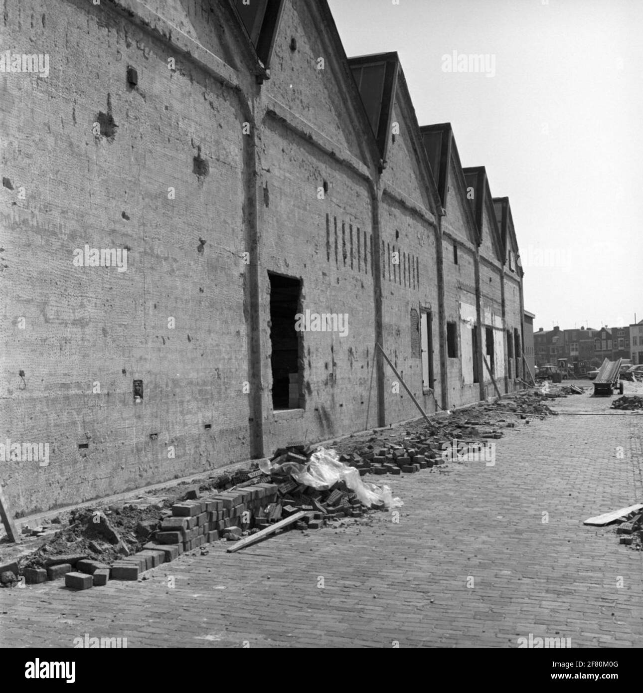 Infrastructure, demolition T.B.V. New construction 1977 Stock Photo - Alamy