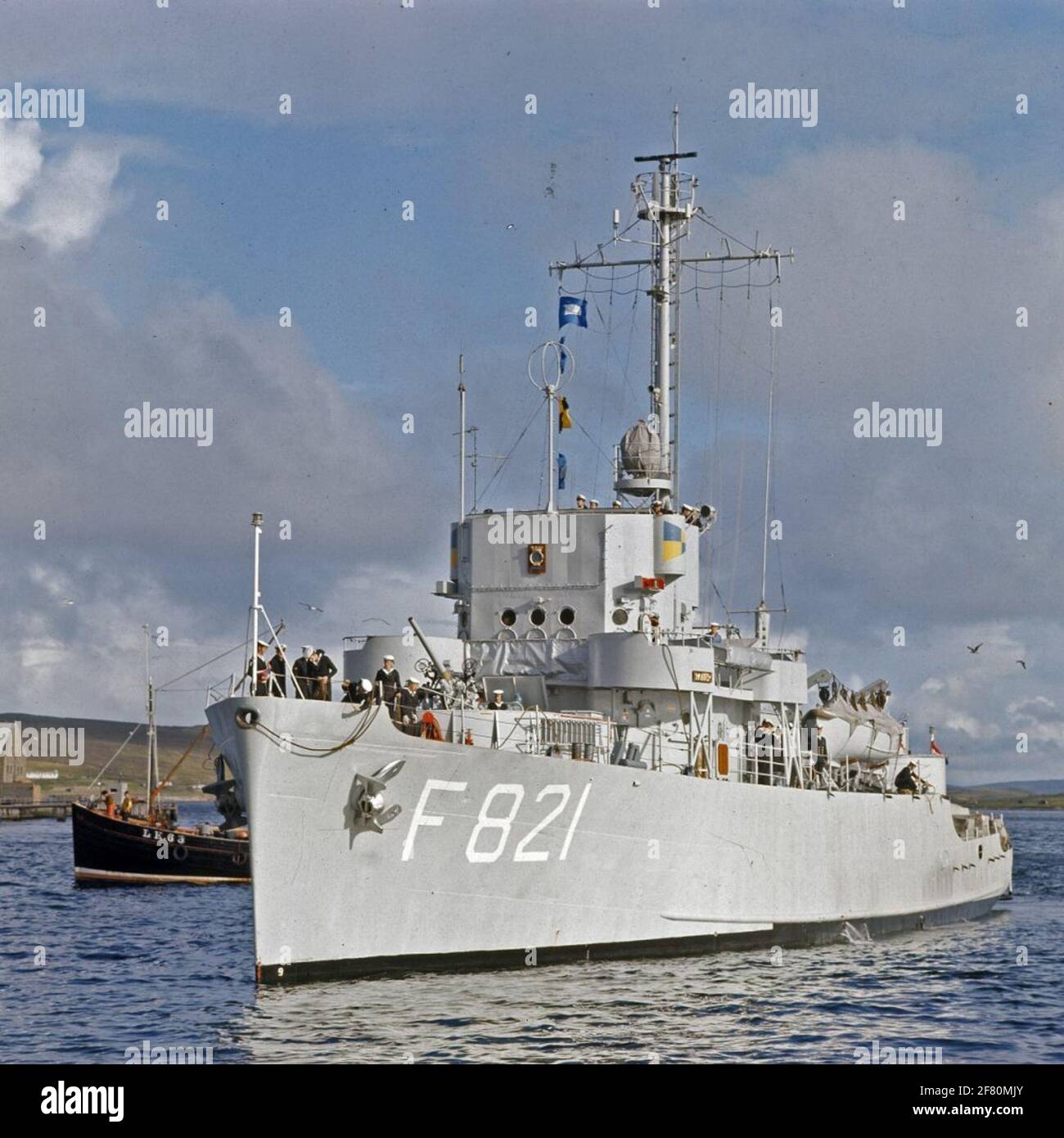 The predator class frigate hr.ms. Panther (ex-US PCE 1608, 1954-1977 ...