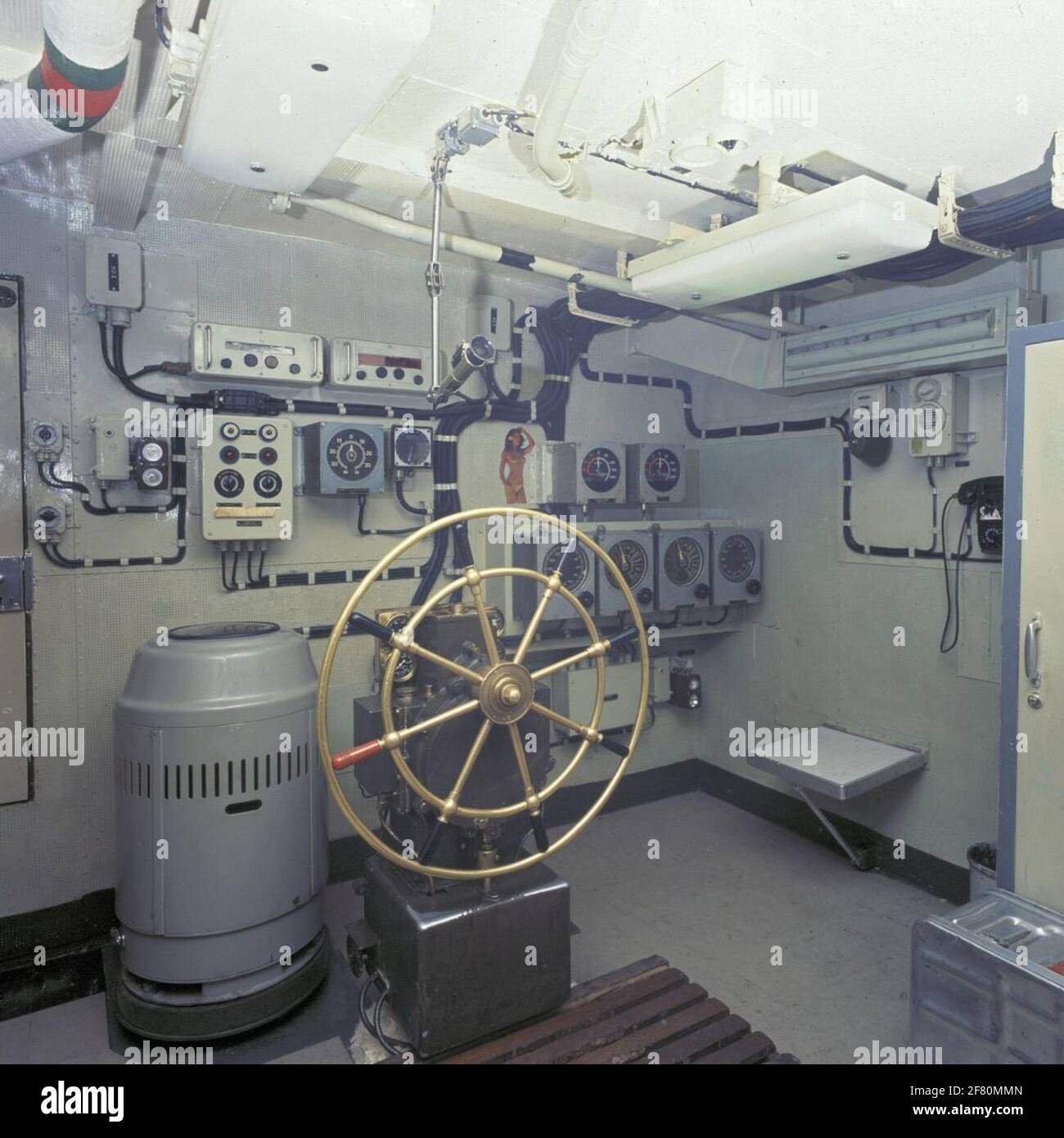The emergency steering position of the Speyk Class Frigate Hr.Ms. Van ...