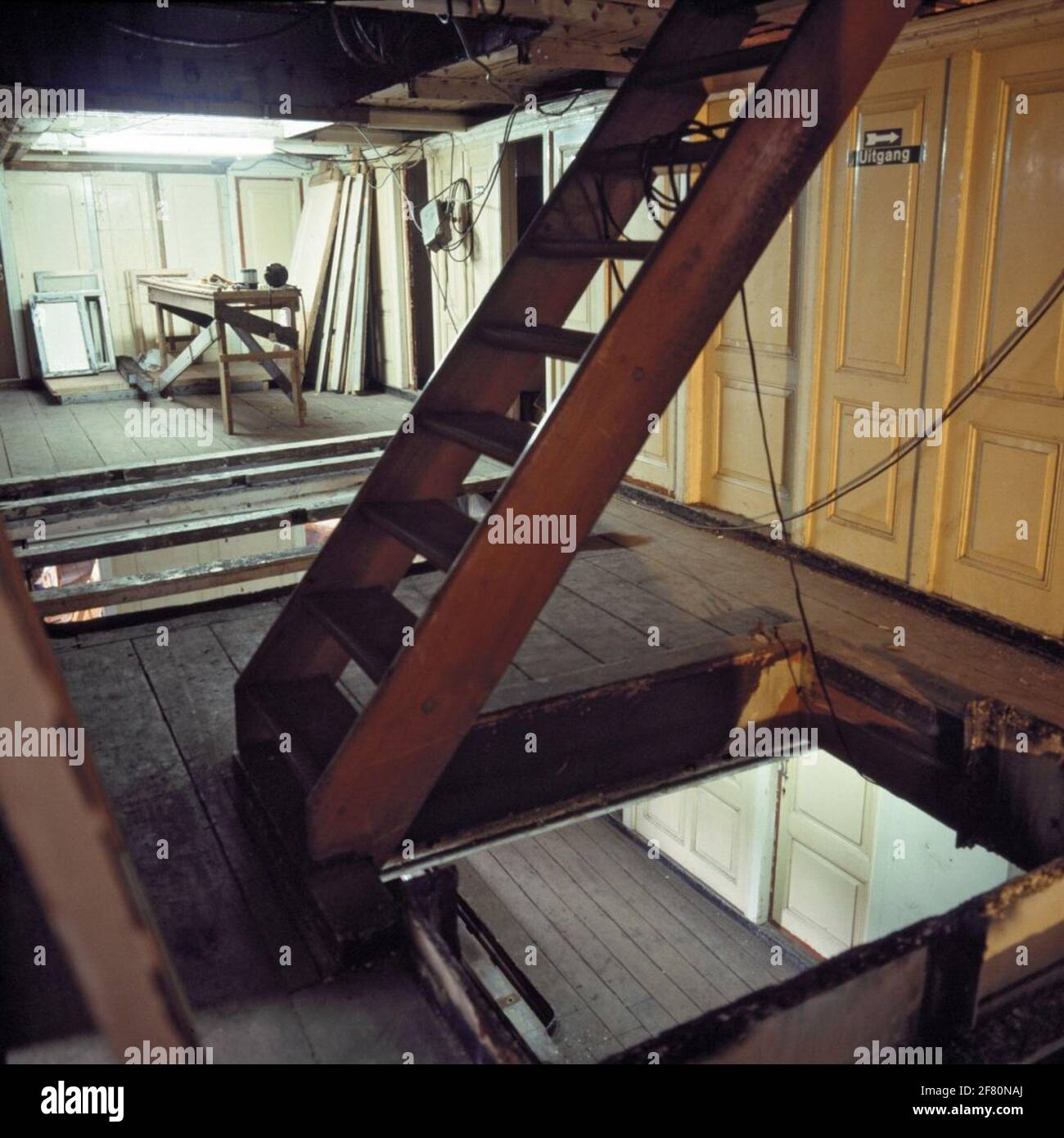 The armored ship Hr.Ms. Scorpio (1868-1903) Just before the restoration ...