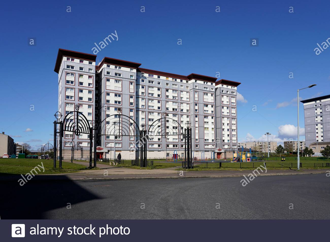 Sighthill and The Calder tower Blocks, Edinburgh, Scotland Stock Photo ...