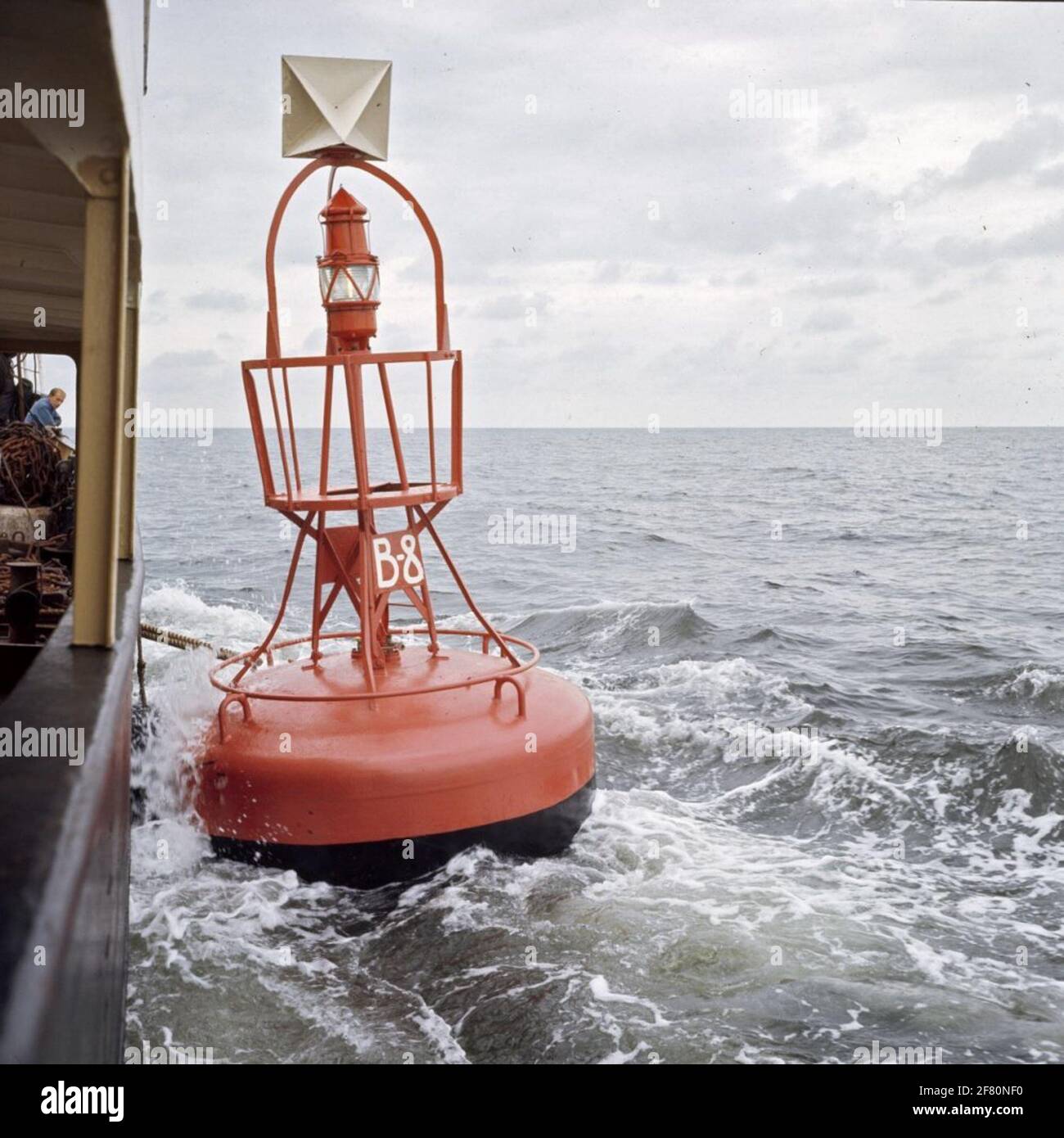 A double -onic light buoy is taken A / B from the zondam (1954-1977 ...