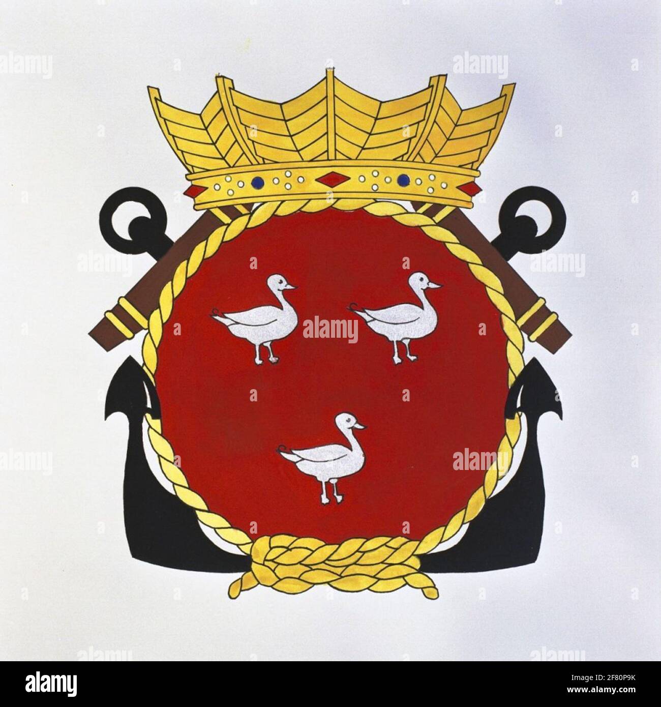 White De With. Emblem shows the family crest of white de with (1599 ...