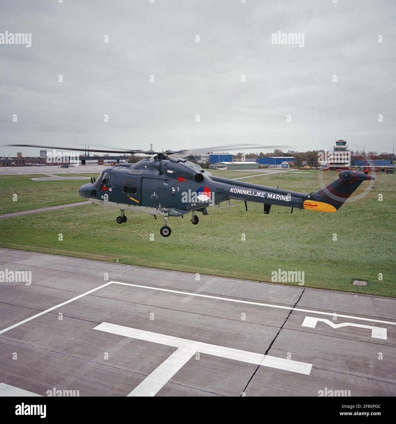 The Westland Lynx helicopter with Marine's registration number 283 (MLD ...