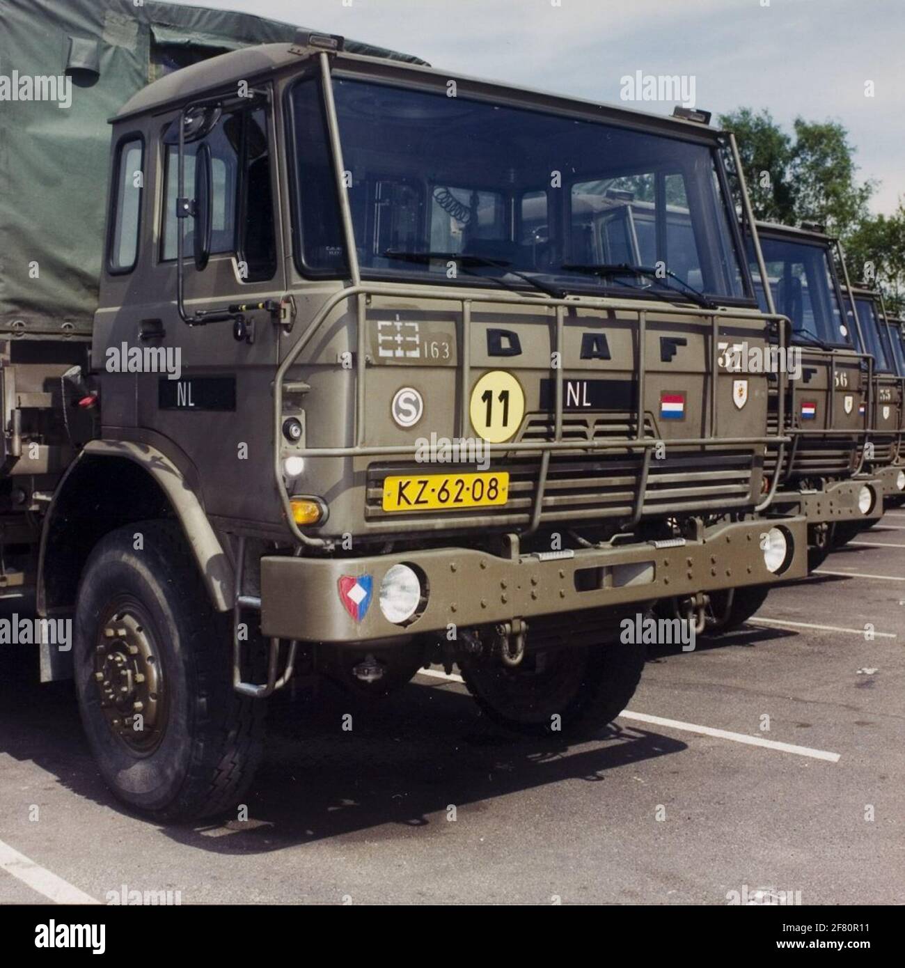 Right front of the DAF YA-4440 truck (4 tons, 4x4, just air). The ...
