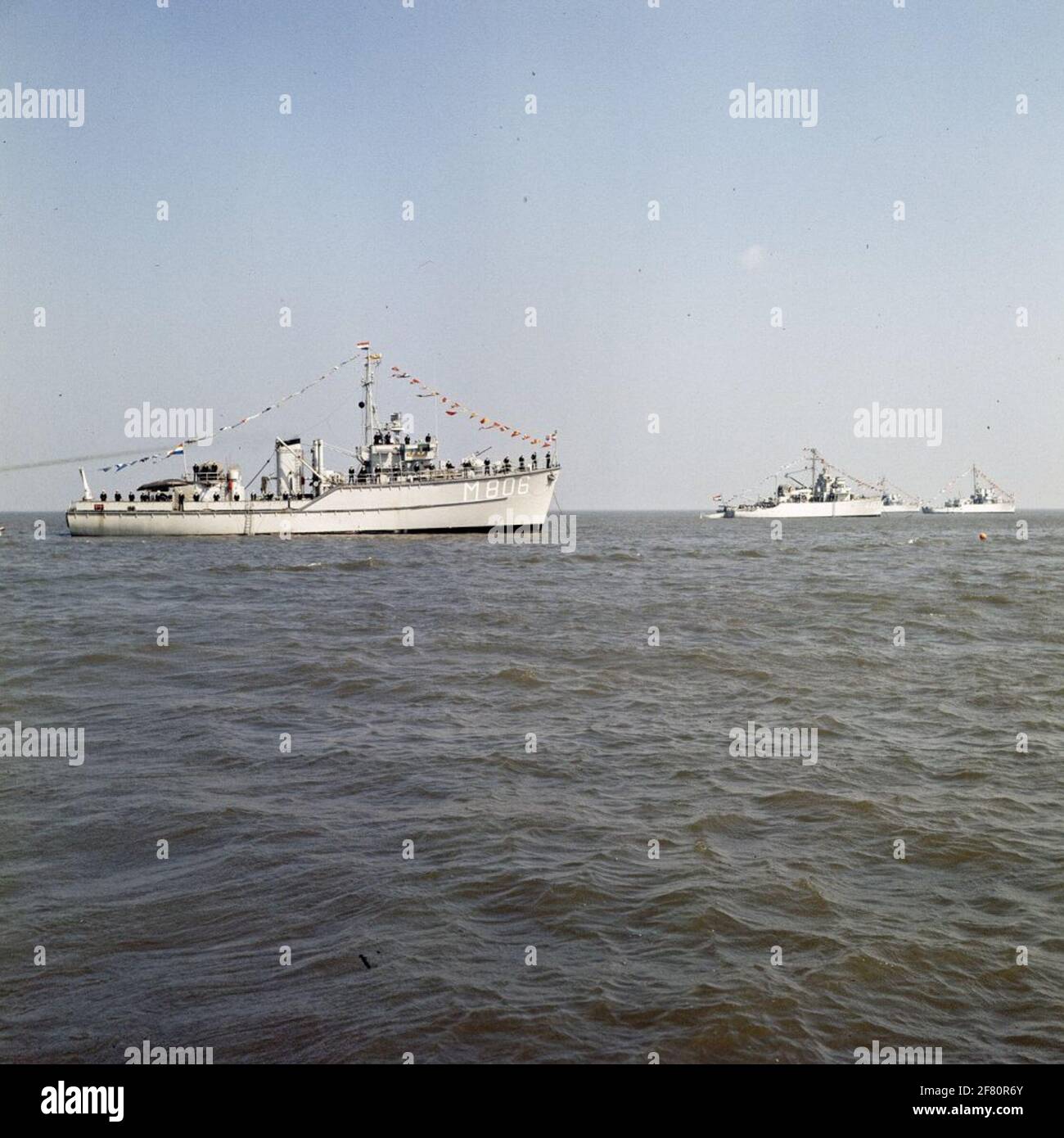 A mine sweeper flotal pupiled in action with O.A. The coastal mine ...