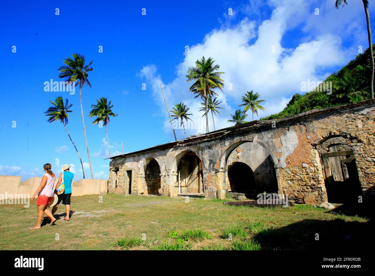 cairu, bahia / brazil - november 14, 2013: views of ruins of the ...