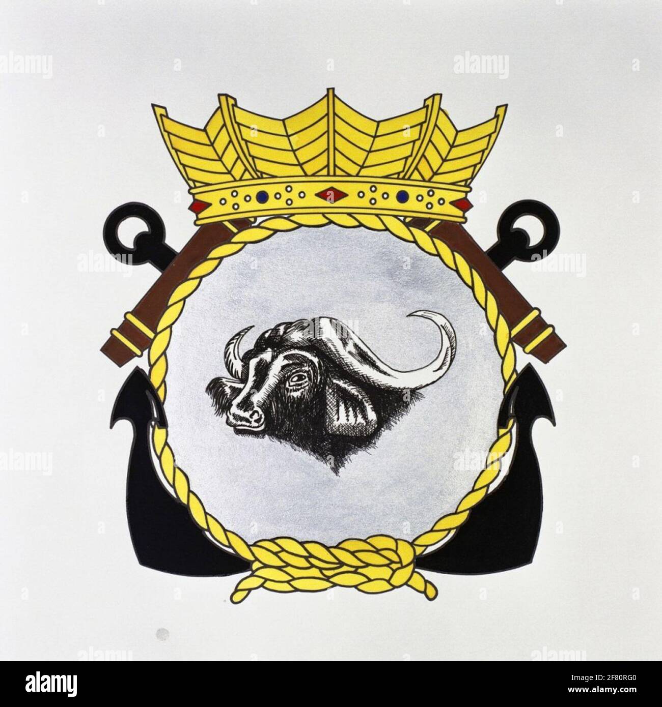 BUFFALO. The emblem displays the name giver: the buffalo. Logo lined by ...