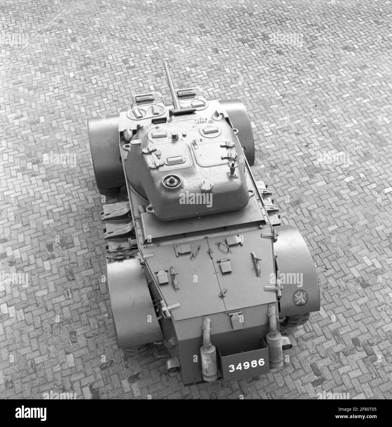 A staghound armored wagon. This reconnaissance vehicle, equipped with a ...