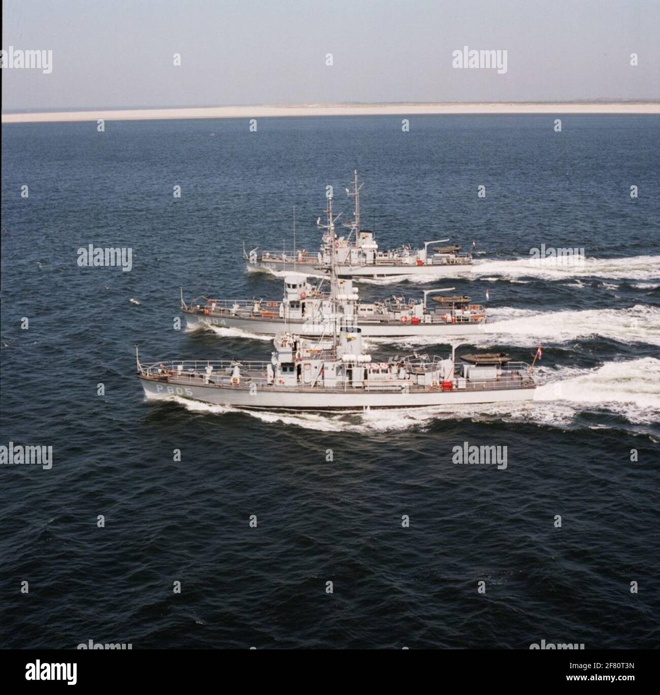 A flotilla patrol ships of the Balder Class with high speed in ...