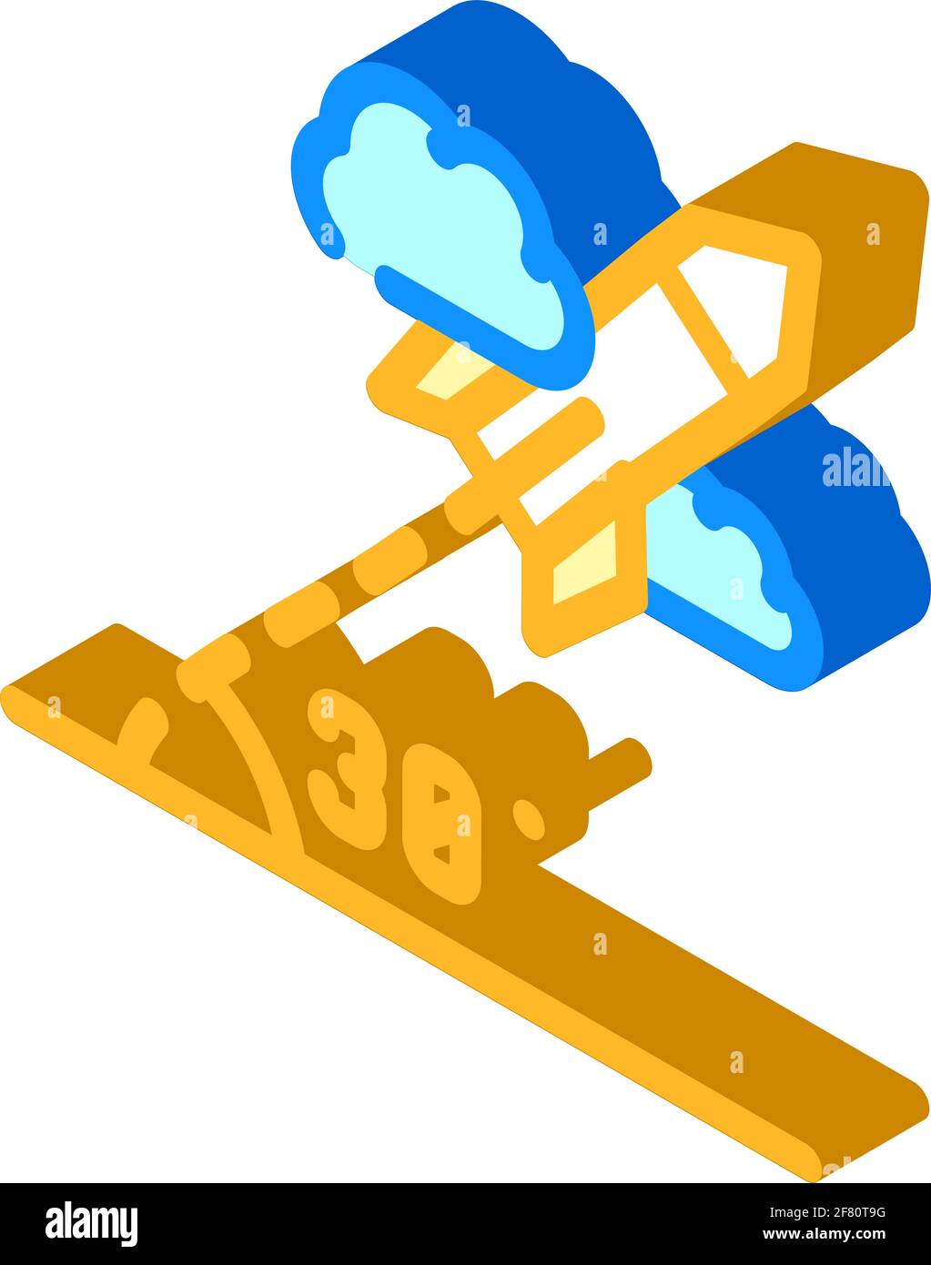 modeling self study isometric icon vector illustration Stock Vector ...