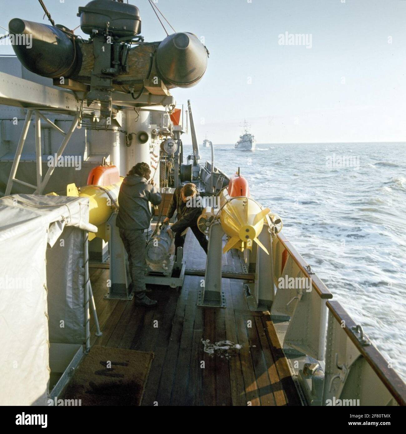 The mine hunter Hr.Ms. Drunen (ex-MSC 181, 1956-1984, in 1970 from ...