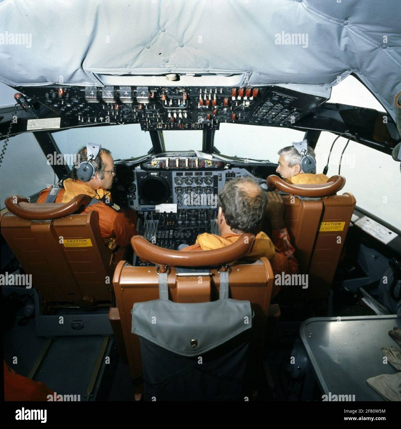 The cockpit of a Lockheed P-3C (Update II) Orion long distance maritime ...