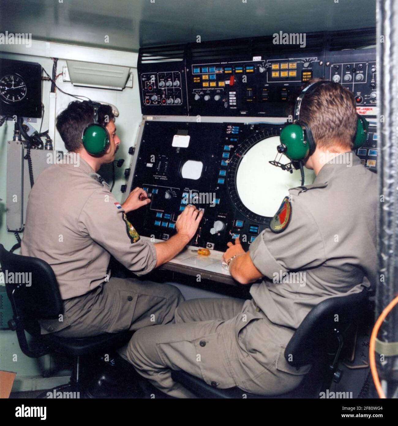 The "Battery Control Officer (BCO)" (right in the photo) and his ...