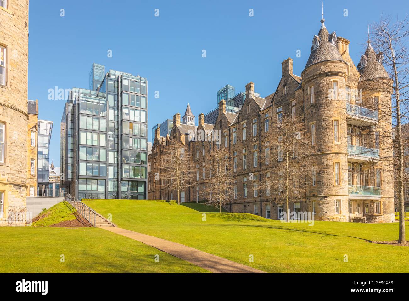 Edinburgh, Scotland - April 10 2021: Urban redevelopment and ...