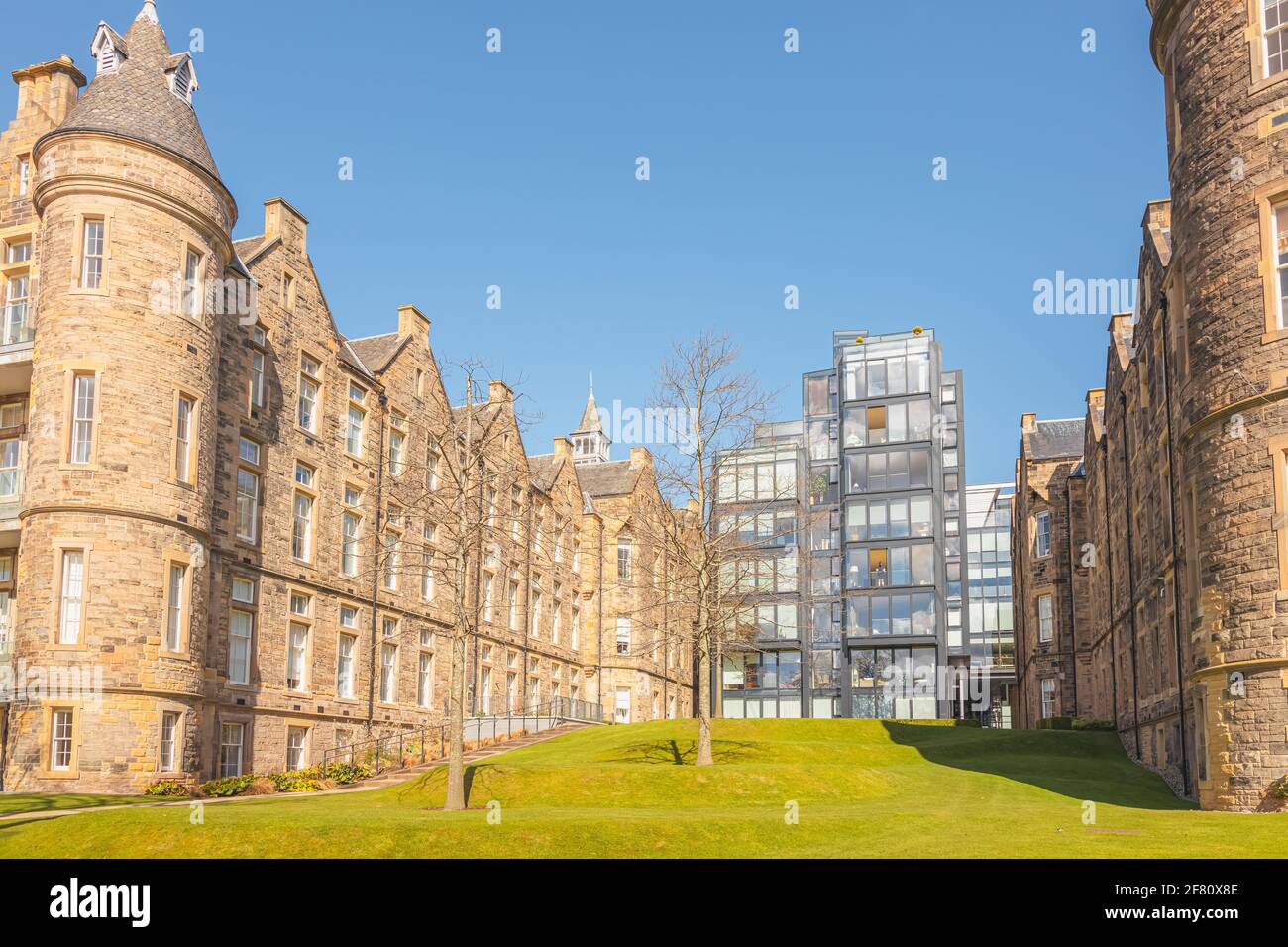 Edinburgh, Scotland - April 10 2021: Urban redevelopment and ...
