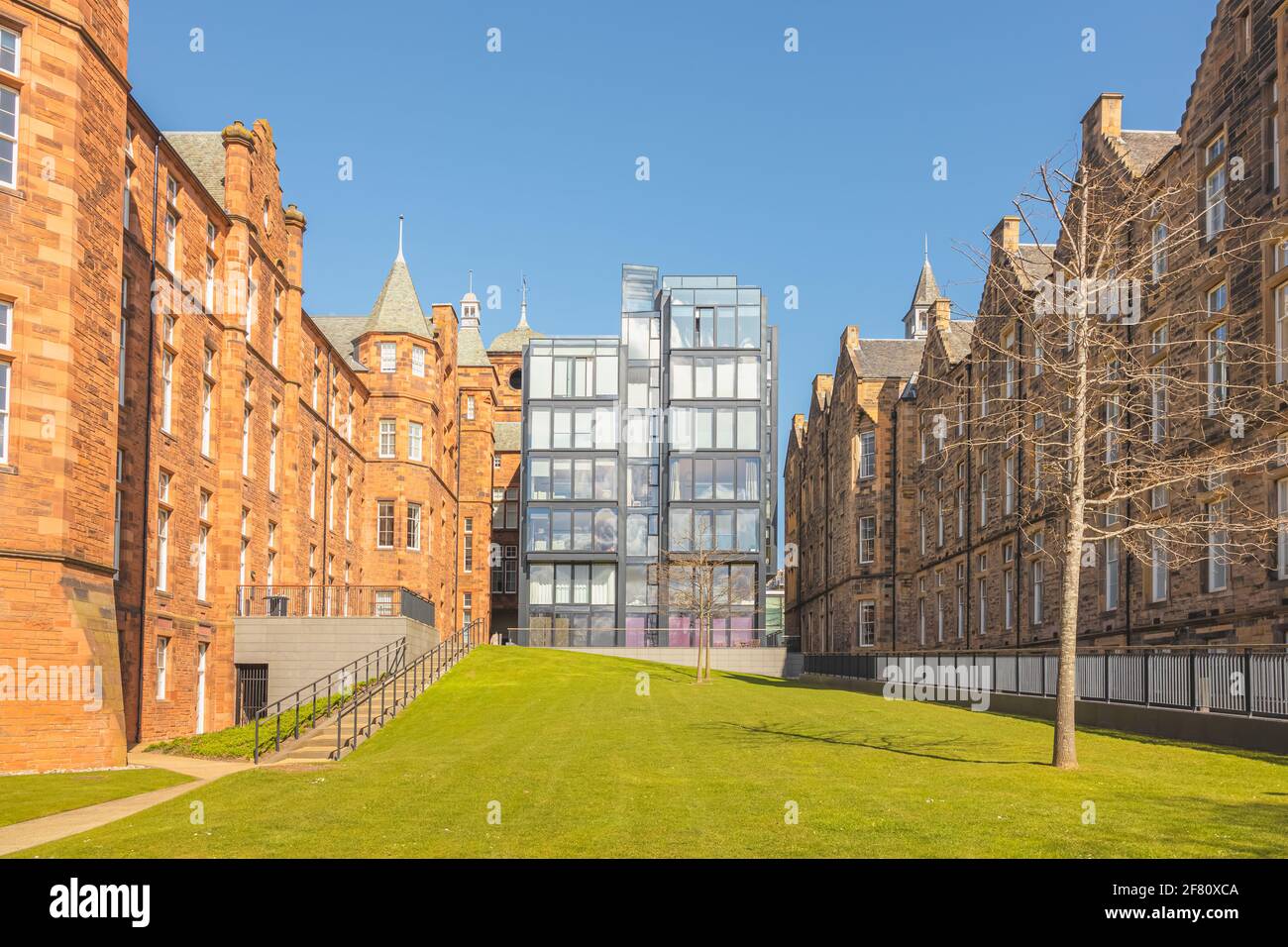 Edinburgh, Scotland - April 10 2021: Urban redevelopment and ...