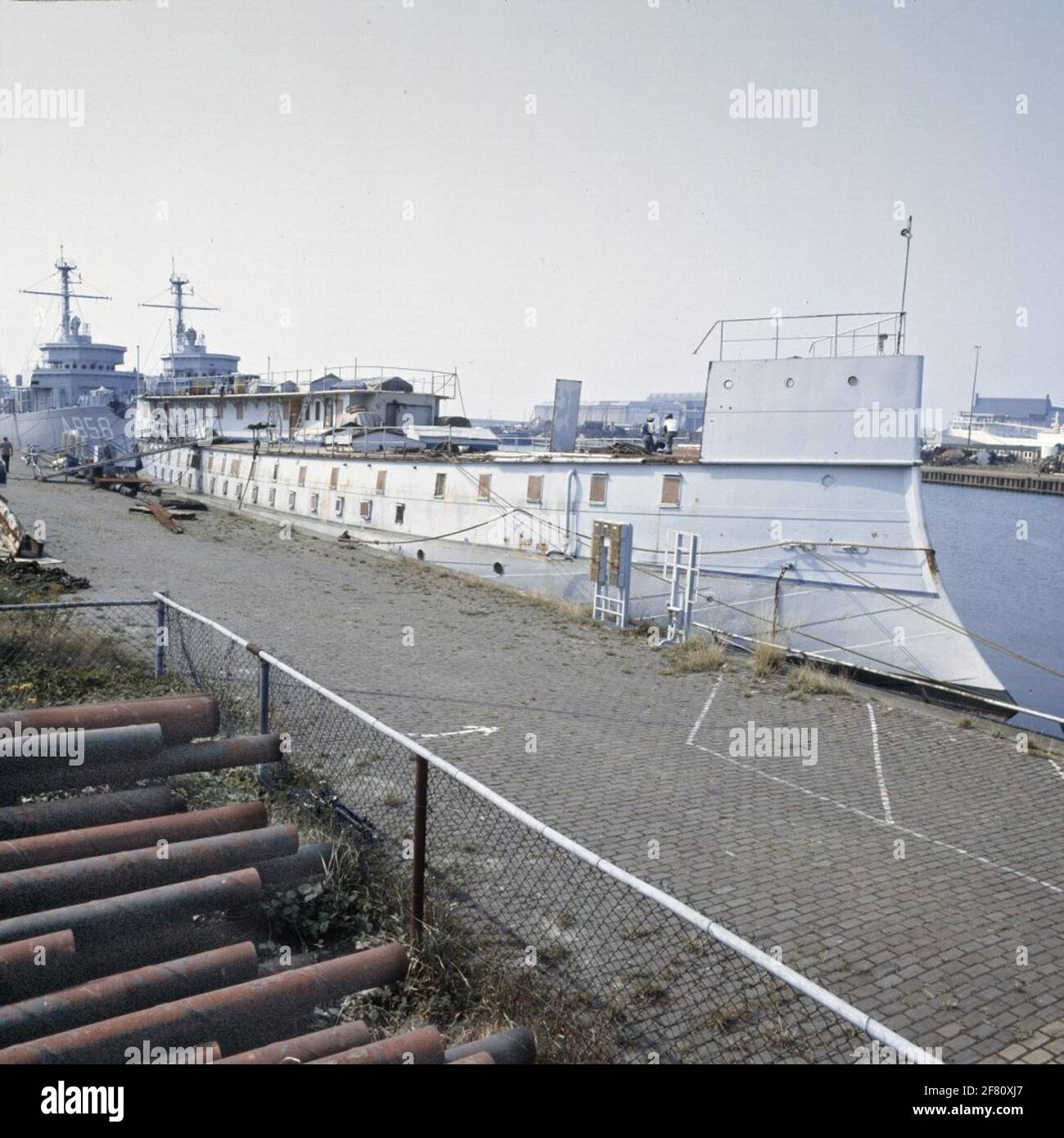 The armored ship Hr.Ms. Scorpio (1868-1903) Just before the restoration ...