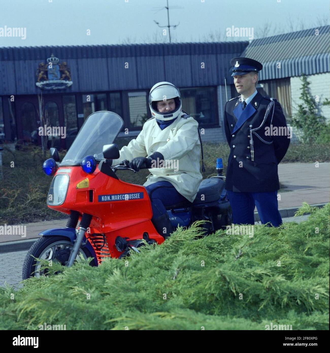 Staff of the Marechaussee Brigade Den Helder ready for a patrol in ...