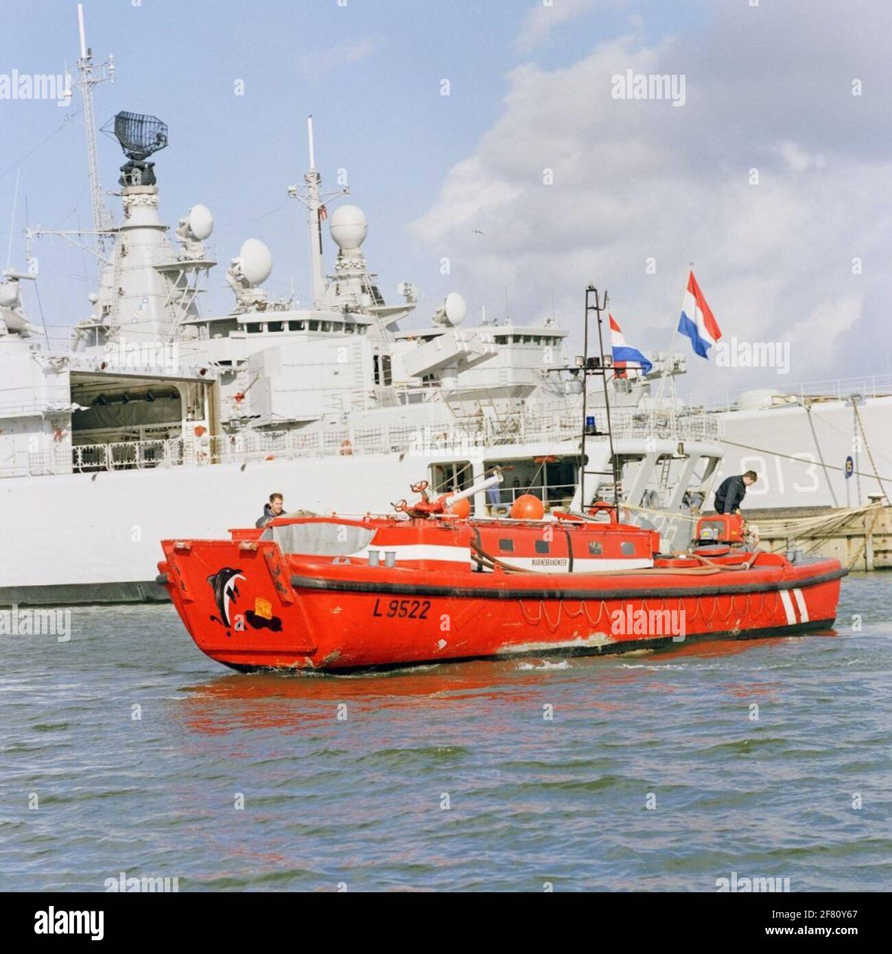 A fire extinguishing boat (1987, ex-landscape type MK i-polyester L ...