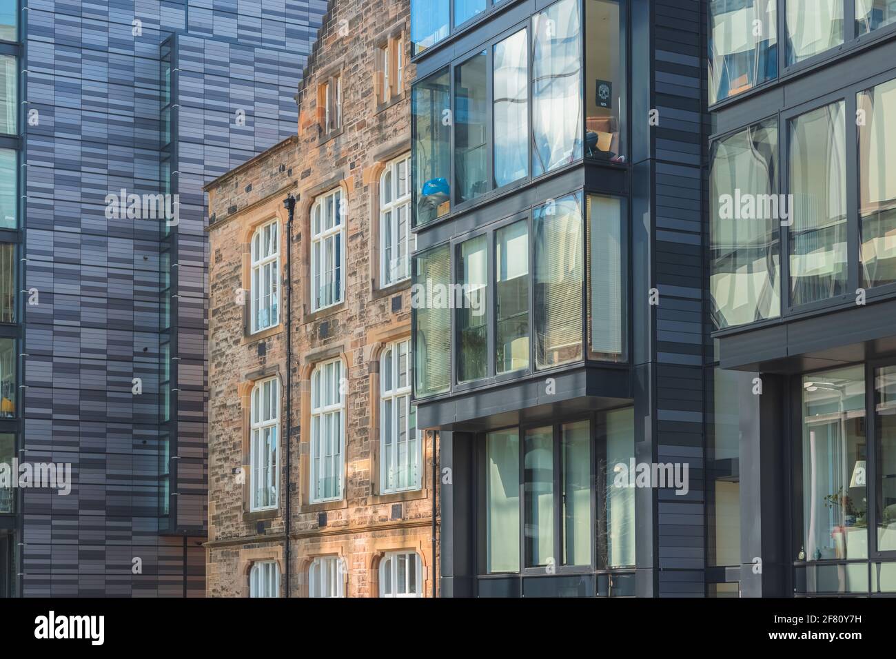 Edinburgh, Scotland - April 10 2021: Urban redevelopment and ...