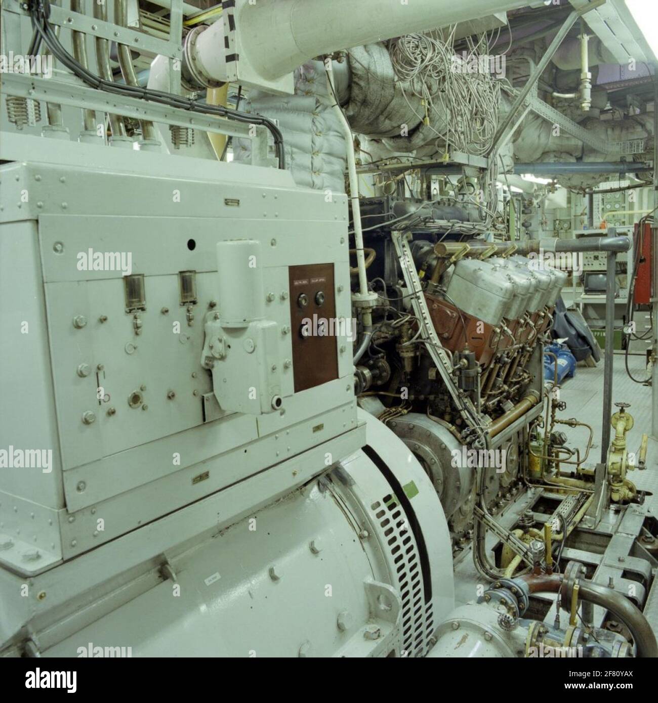 Fuel Research Vintage Diesel Generator Hr.Ms. From Speijk (1955), after ...