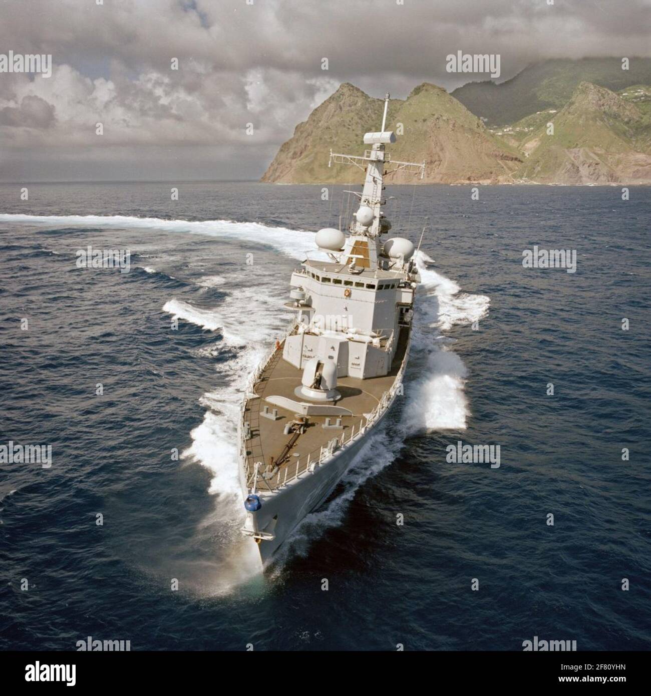 Hr.ms. Abraham van der Hulst (1993-2004) on Patrol off the coast of ...