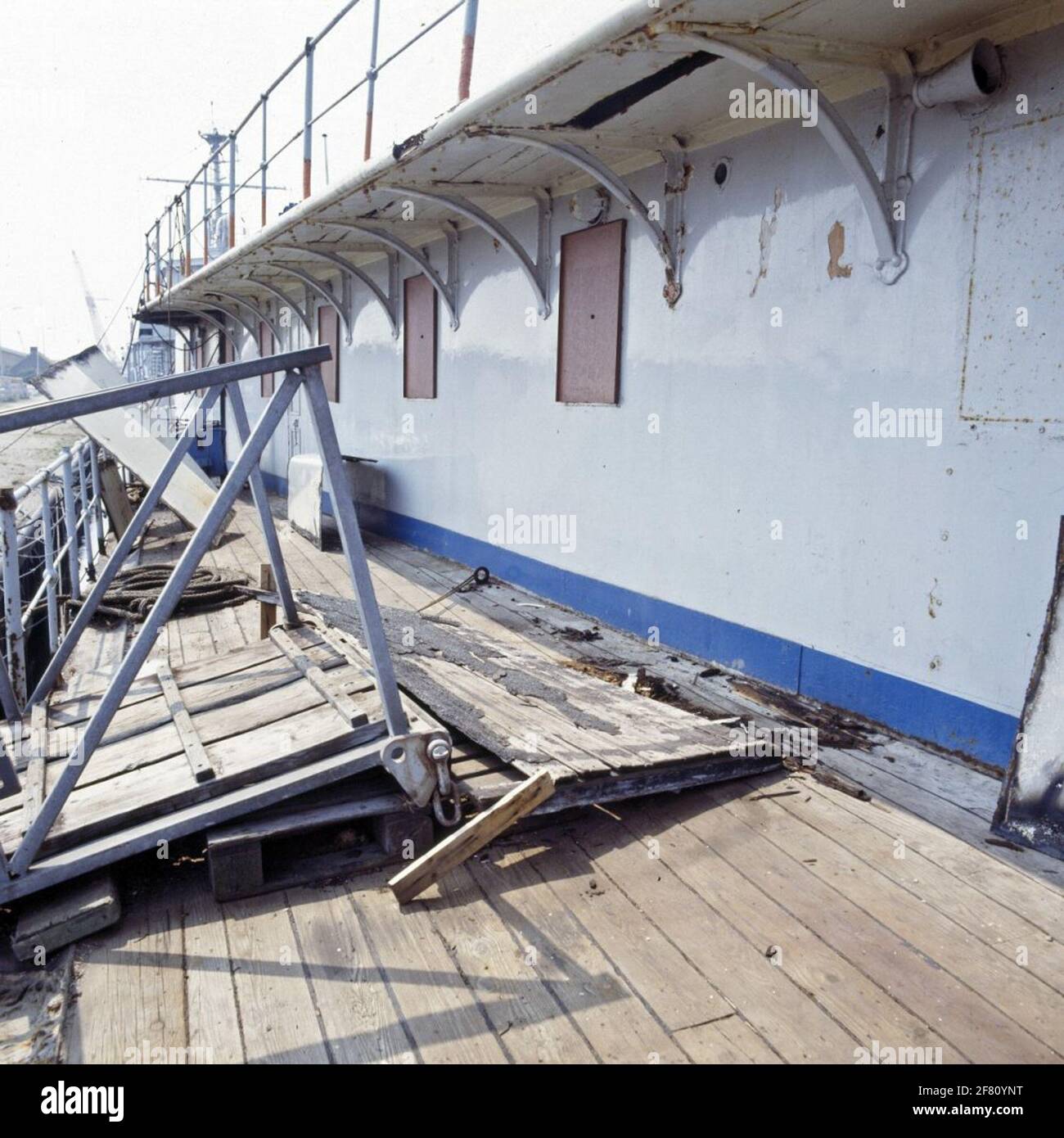 The armored ship Hr.Ms. Scorpio (1868-1903) Just before the restoration ...