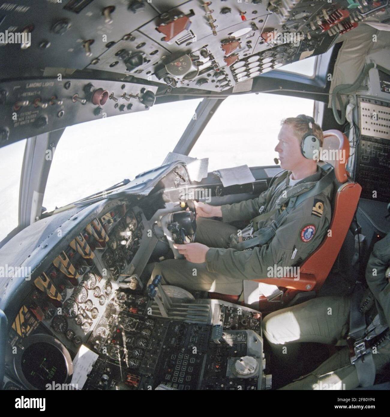 The cockpit of a Lockheed P-3C (Update II) Orion (1981-2005 Stock Photo ...
