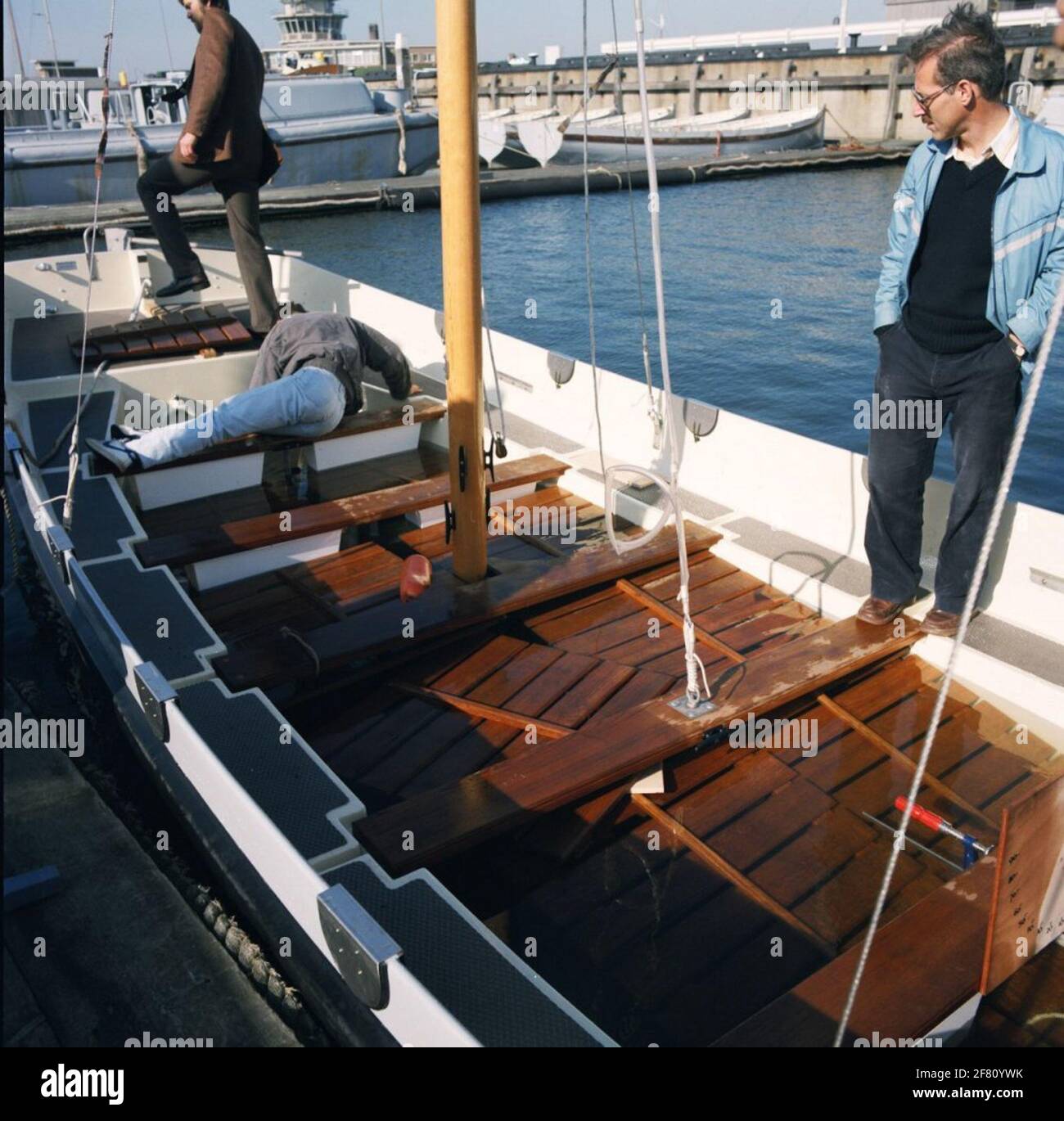 Testing a new sloop Stock Photo - Alamy