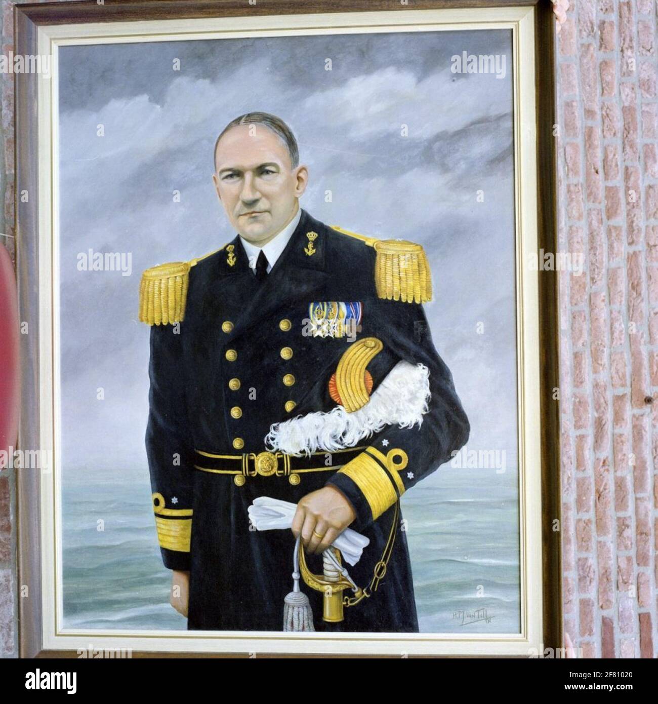 Painting Karel Doorman Stock Photo - Alamy