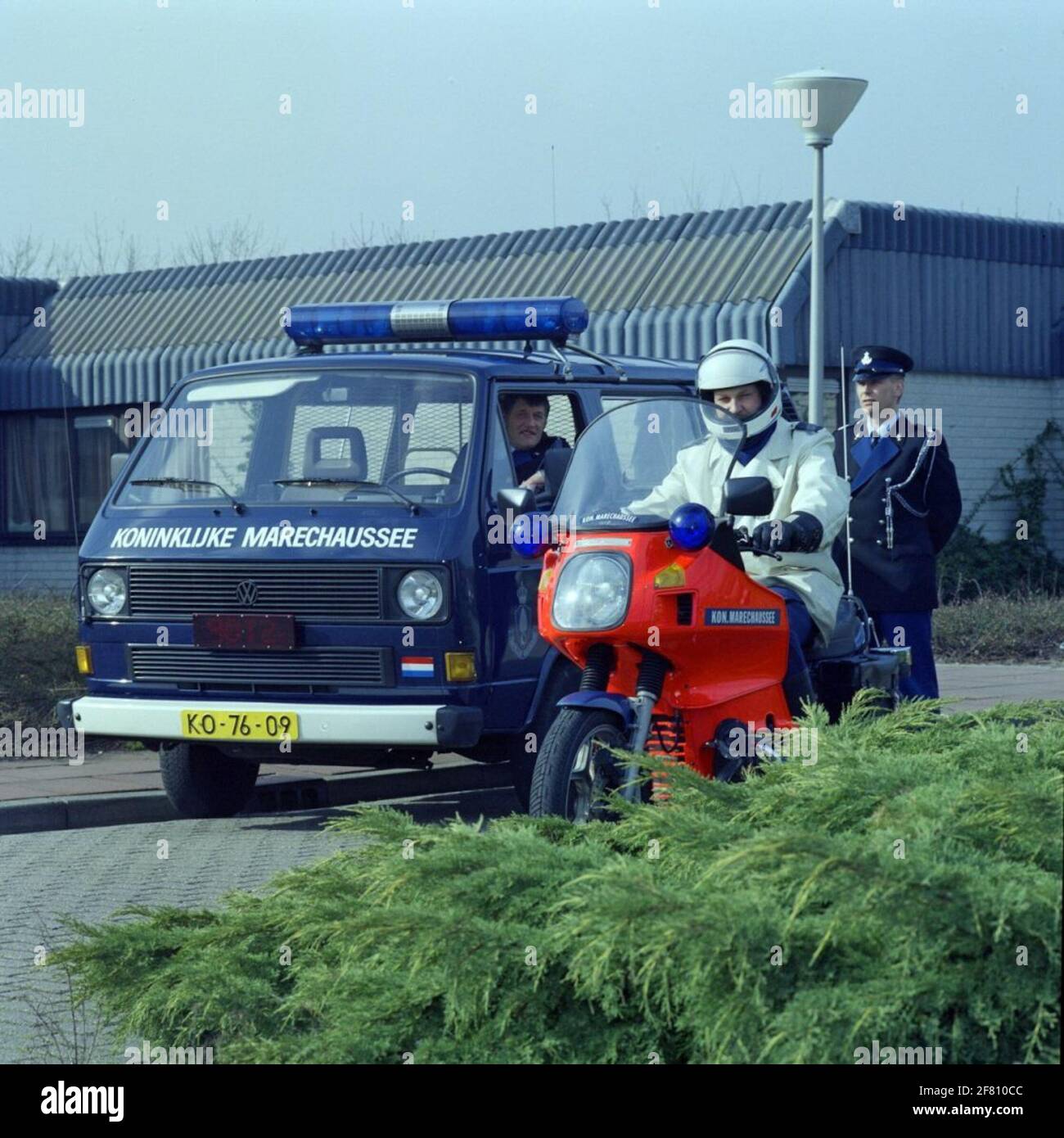 Staff of the Marechaussee Brigade Den Helder ready for a patrol in ...