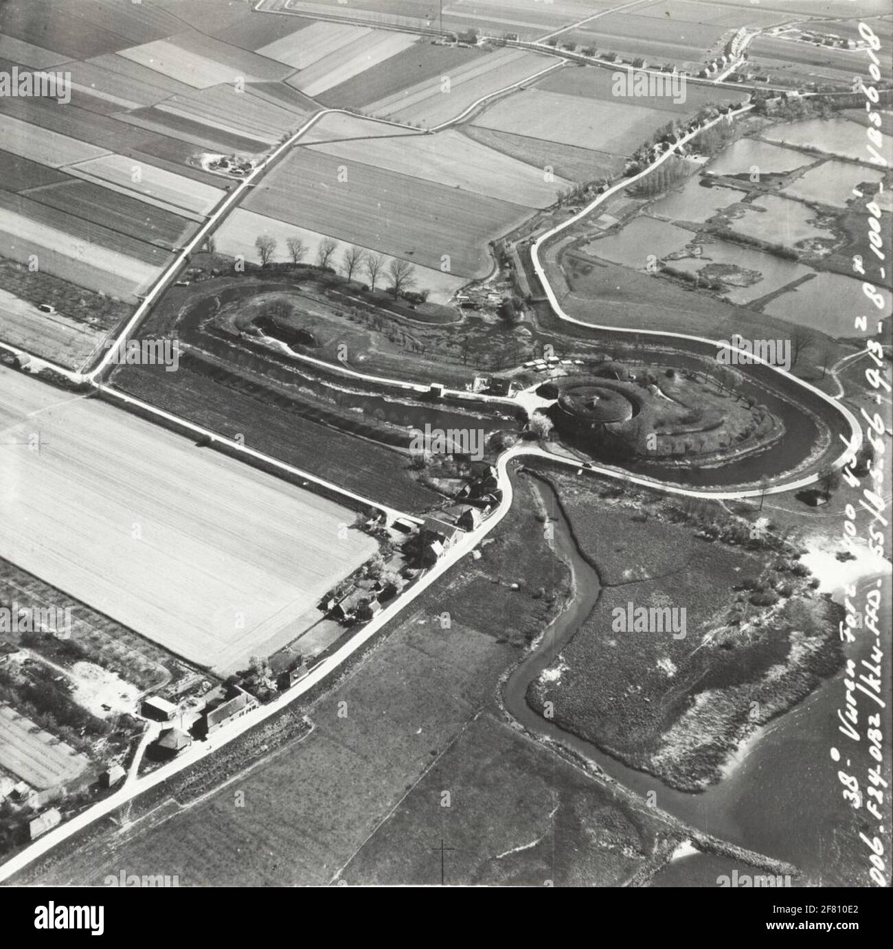 Aerial view of Fort Vuren Stock Photo - Alamy