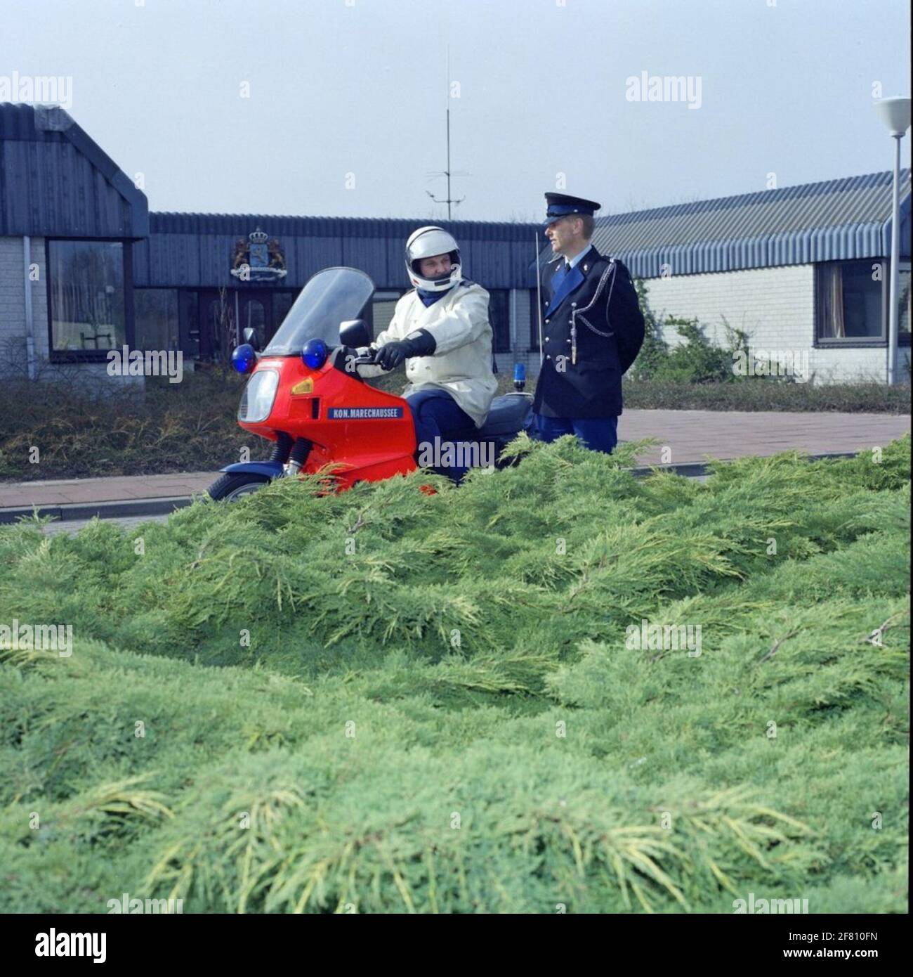Staff of the Marechaussee Brigade Den Helder ready for a patrol in ...