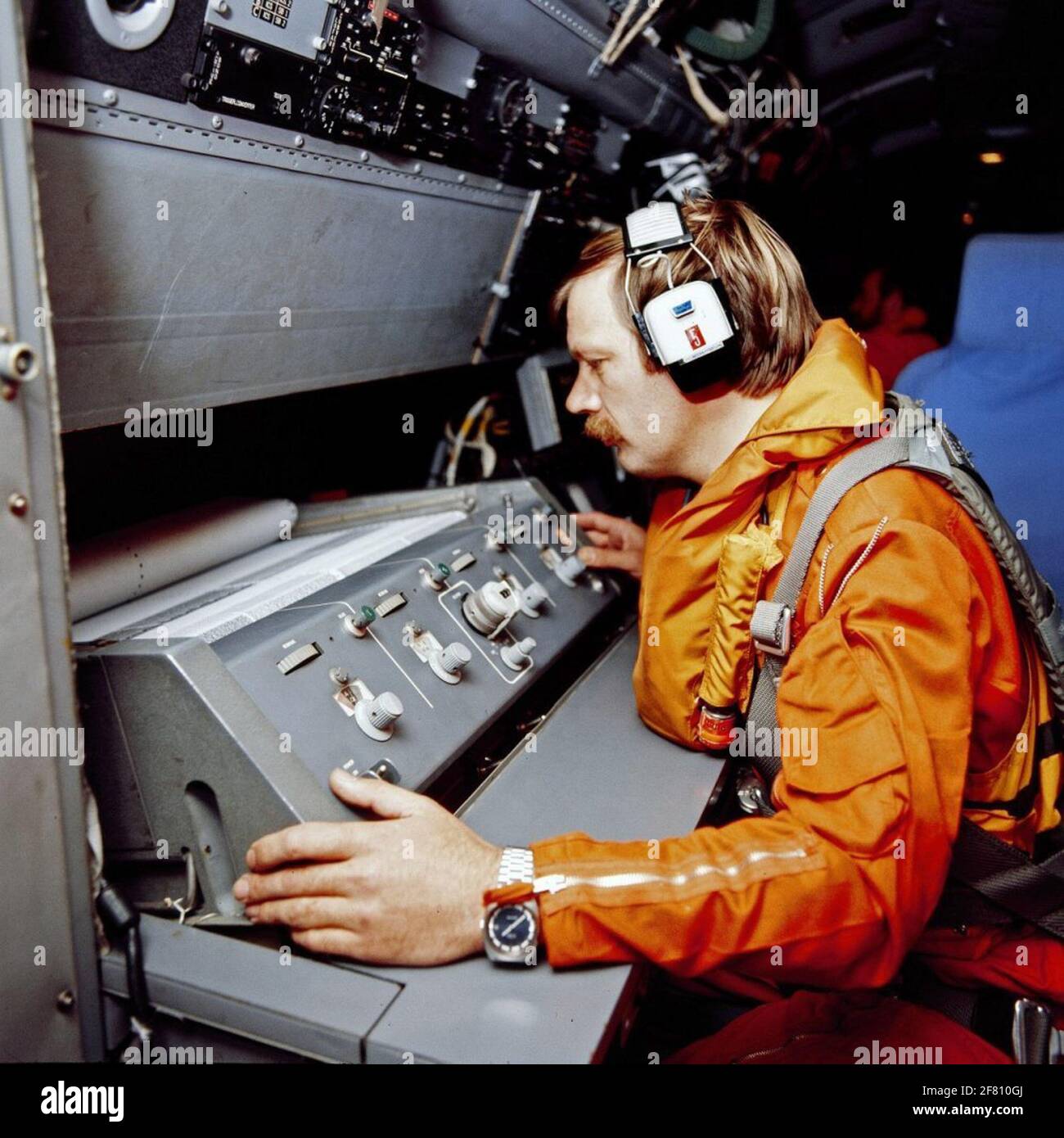 An instrument panel on board a Lockheed P-3C (Update II) Orion of the ...