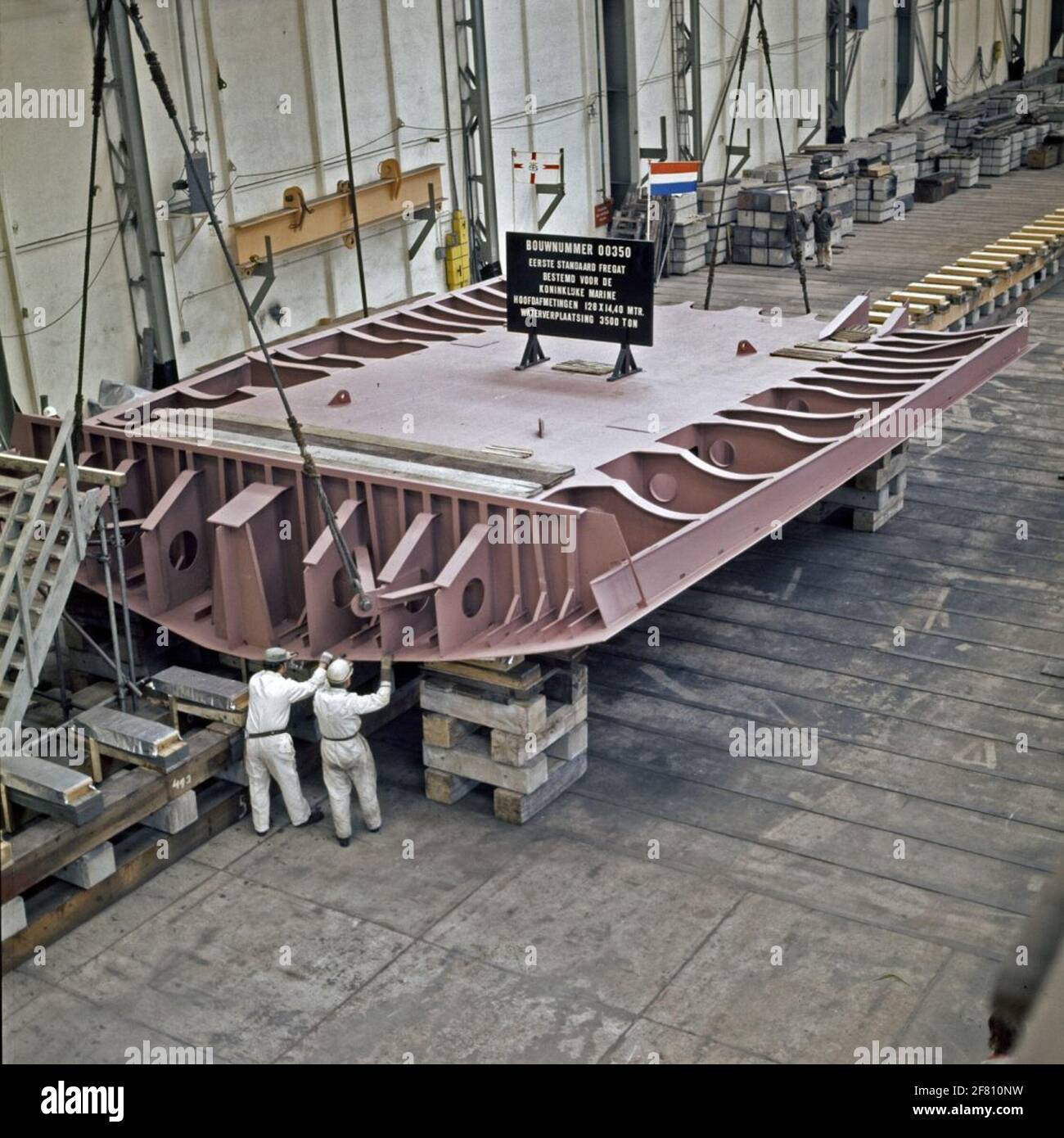 Construction of the S-Fregat Kortenaer (1978-1997) at the Kon. Me. The Scheldt (KMS) in ...