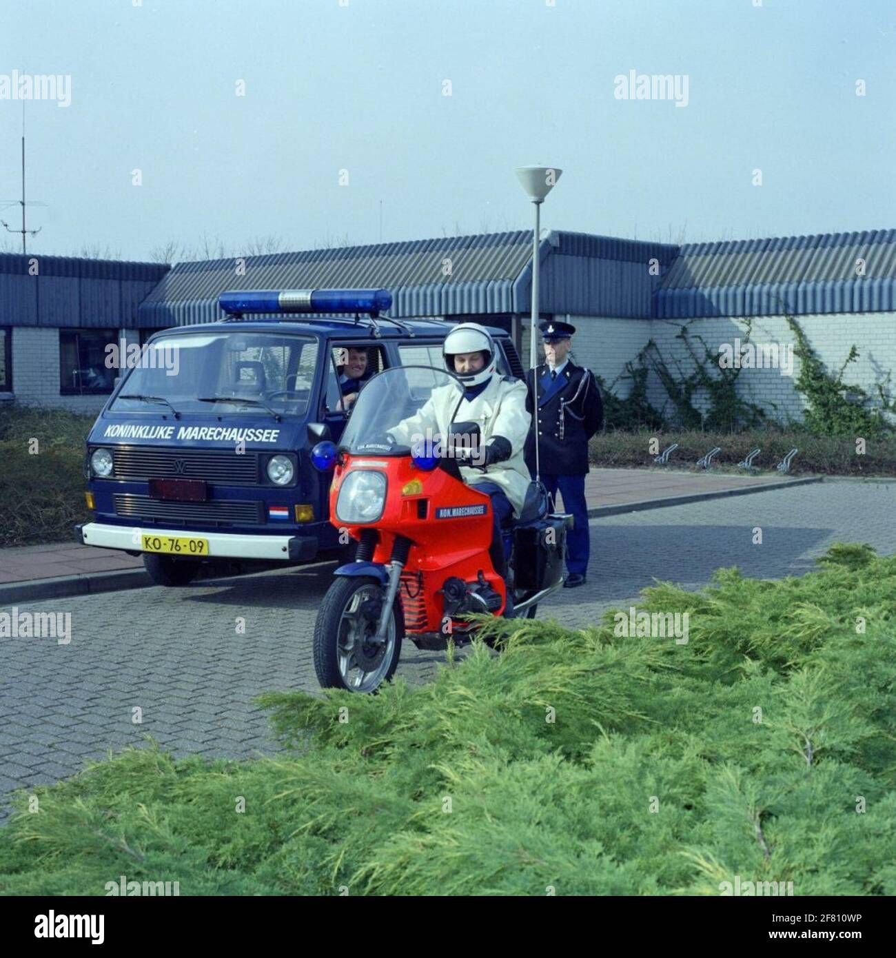 Staff of the Marechaussee Brigade Den Helder ready for a patrol in ...