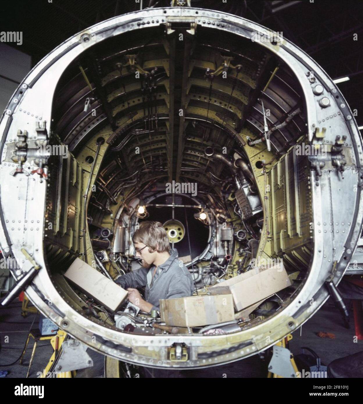 Starth staff at work in a Lockheed F-104G Starfighter Stock Photo - Alamy