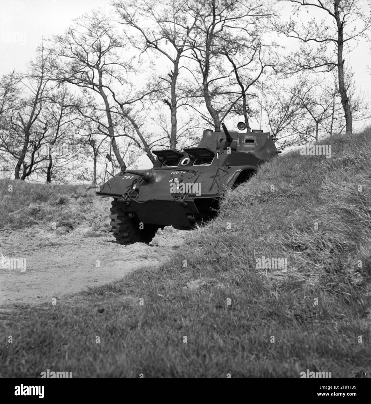 Tanks, carriers, armored vehicles (Sherman M4A1; RAM II; GMC Staghound ...