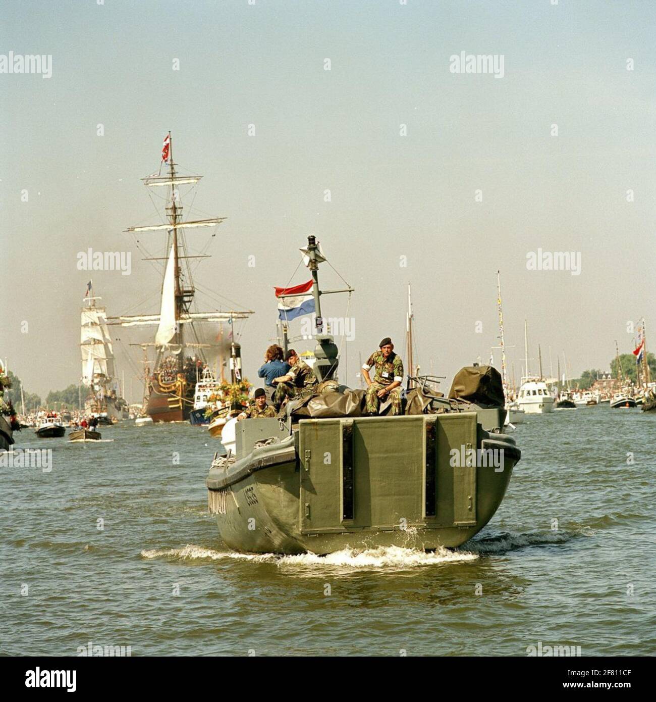 Sail Amsterdam 1995 with a landing vessel (LCA-L 9530 MK II, 1984-) of ...