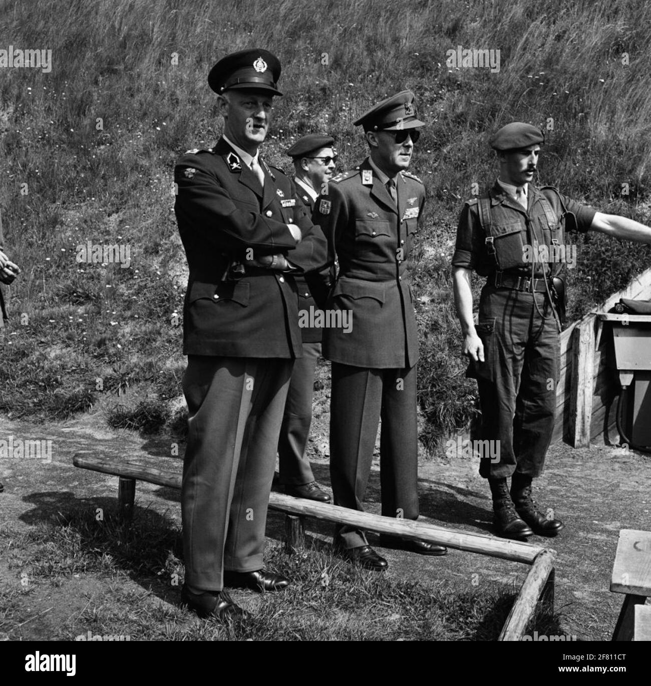 Inspector General Z.K.H. Prince Bernhard visits the gunblance of the ...