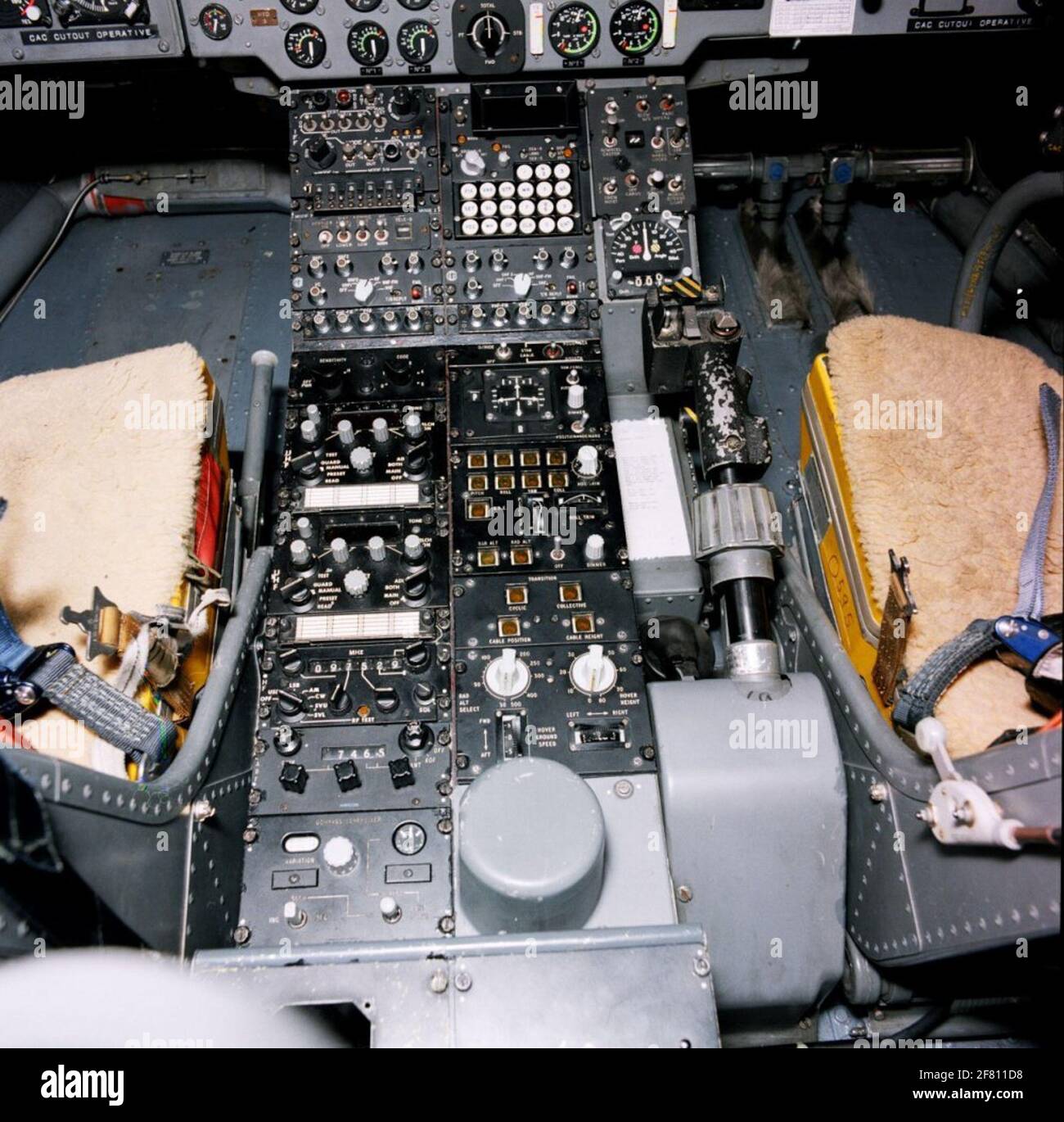 Cockpit from one of the Westland Lynx helicopters from airplane ...